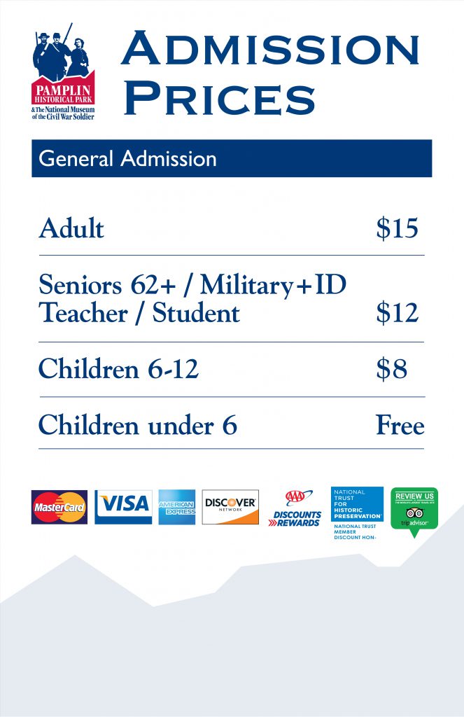 Admission Price - Pamplin Historical Park